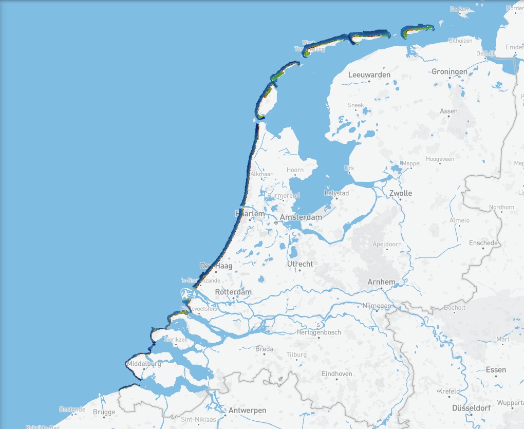 Kaart in de spotlight: Jarkusmetingen: kustlijnen onder de loep ...